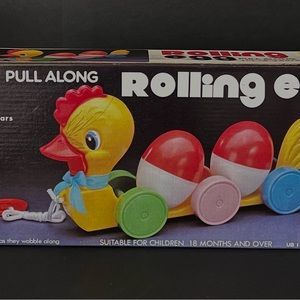 UUTOY | Toys | Rare Vintage Pull Along Rolling Egg | Poshmark